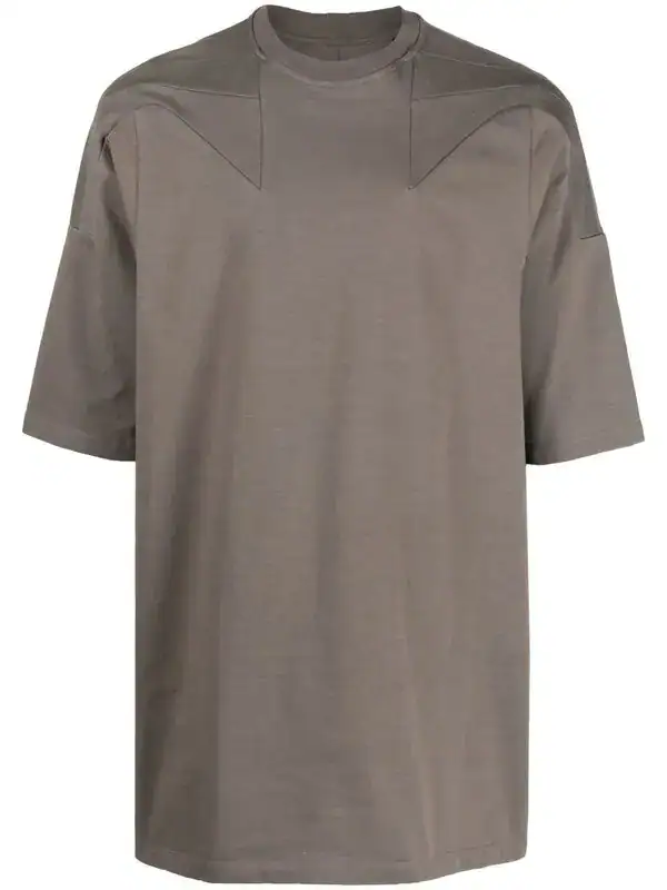 Rick Owens Seam-Detail Organic Cotton T-Shirt - Brown - 50% Off ...