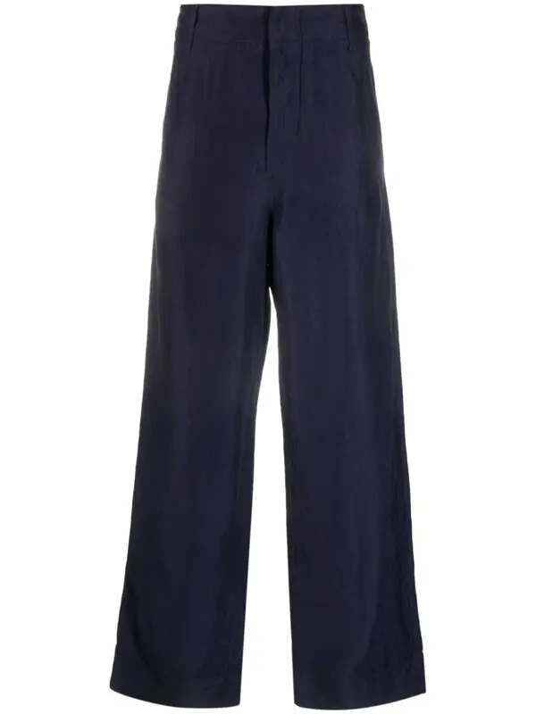 Giorgio Armani Wide-leg Linen-blend Trousers