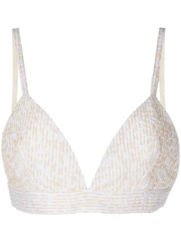 Rosetta Getty Corded Organza Bra Top