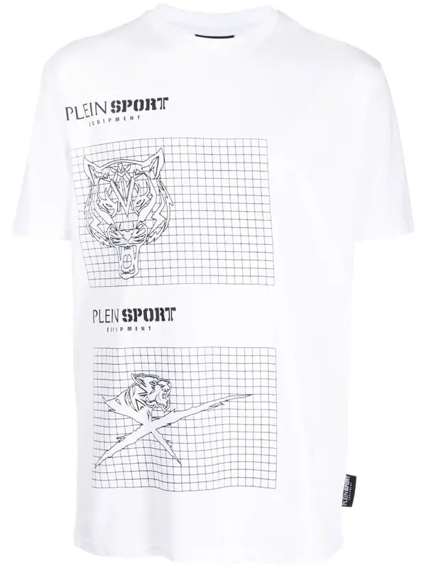 PLEIN SPORT Graphic-print Short-sleeve T-shirt - White