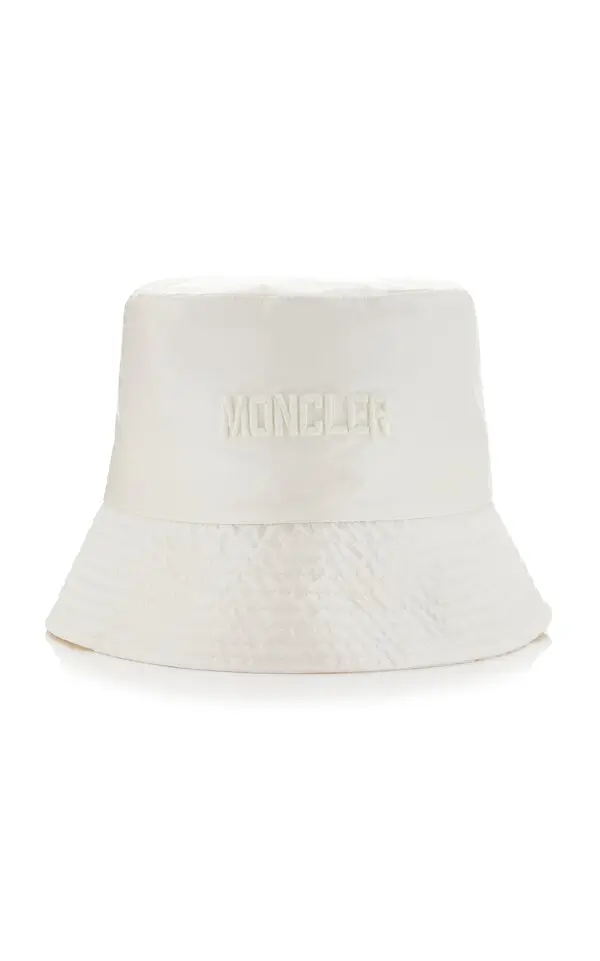 Moncler Embroidered Bucket Hat - White