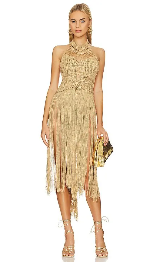 mes demoiselles gold dress Jasmin Yellow Dress main image 1