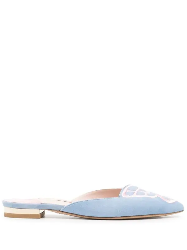 SOPHIA WEBSTER Butterfly Suede Mules