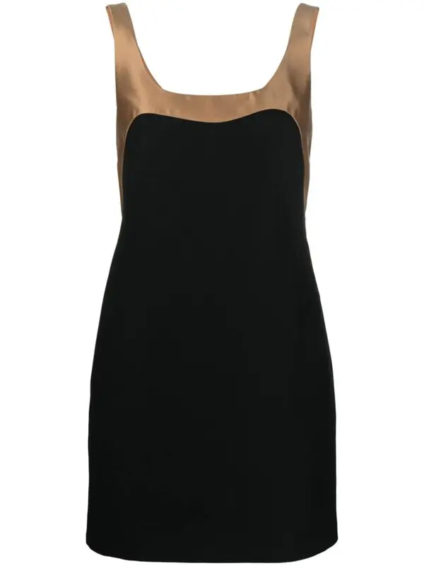 Valentino Garavani Colourblock Mini Dress - Black