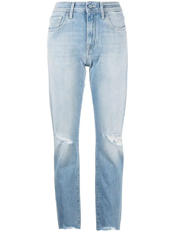Jacob Cohen Distressed Detail Denim Jeans