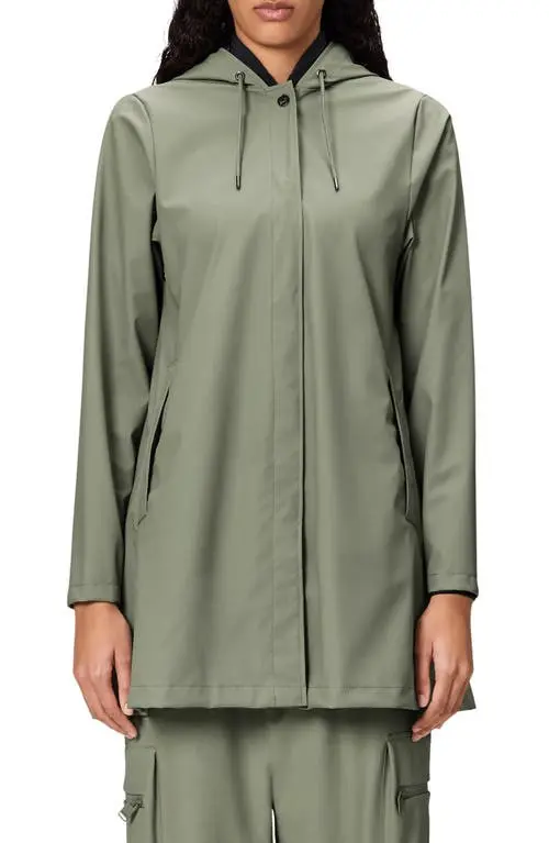 Rains Waterproof A-line Rain Jacket - Drift