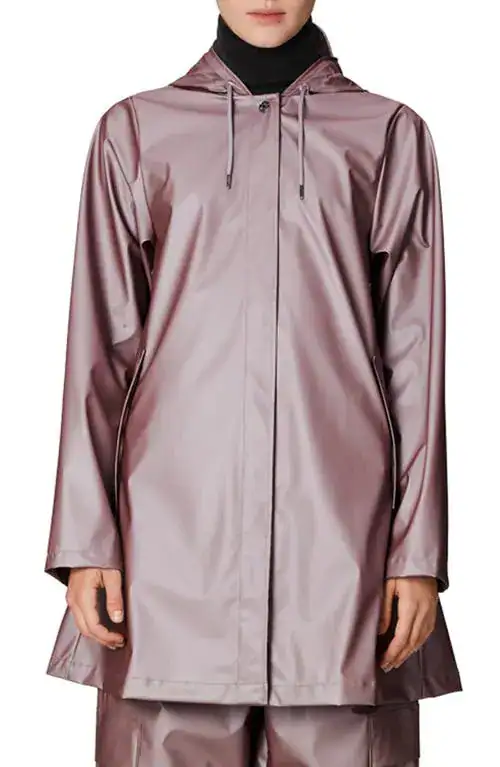 Rains Waterproof A-Line Rain Jacket - Muse - 45% Off | Editorialist