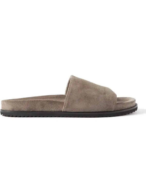 Mr P. David Regenerated Suede Evolo® Sandals - Brown