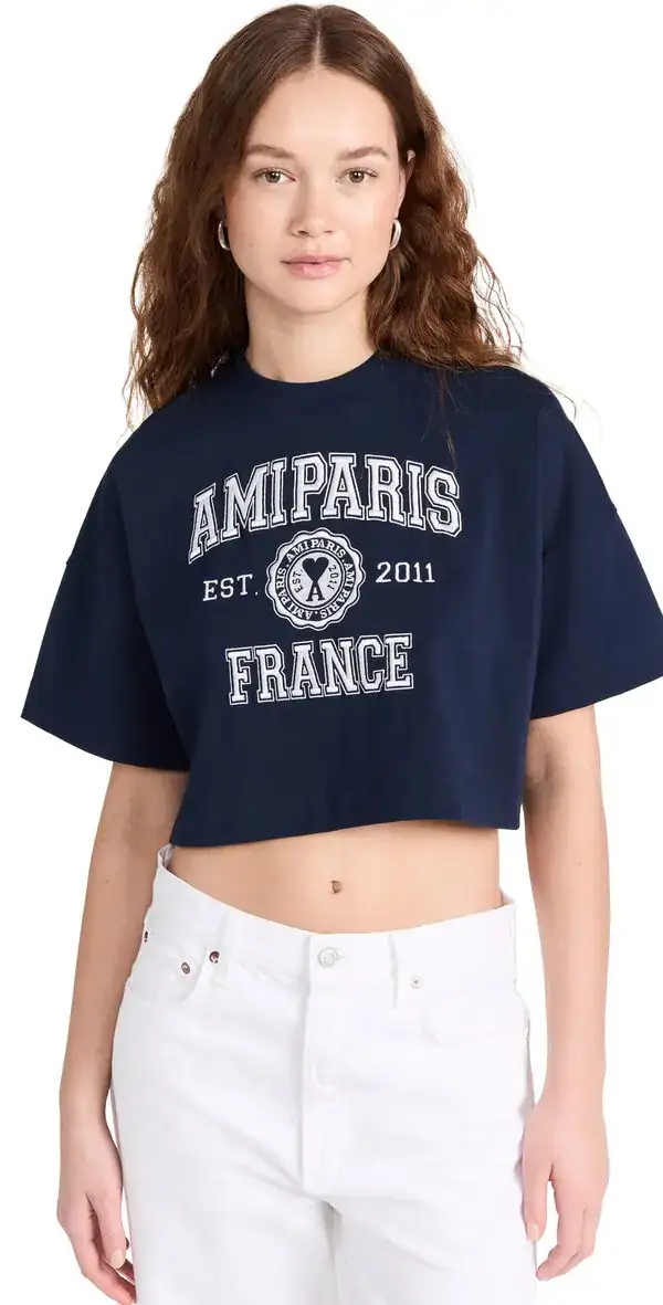 Ami Amiparis France T-Shirt In One-Color - 50% Off | Editorialist