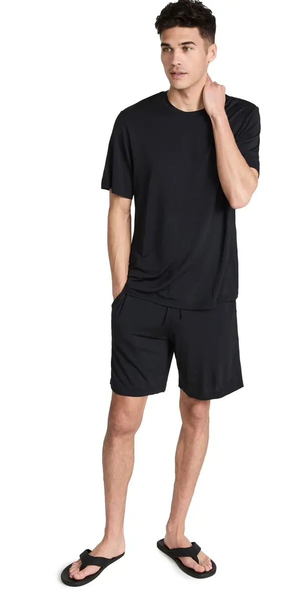 Eberjey Henry Modal Short Pj Set - Black