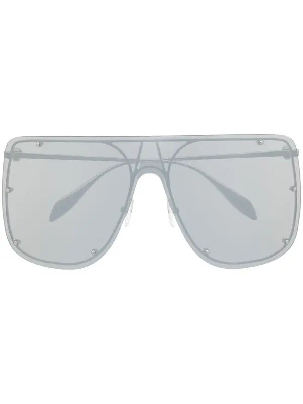 Alexander McQueen Rimless Pilot Sunglasses