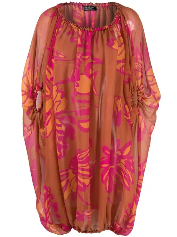 GIANLUCA CAPANNOLO Claire Floral-print Mini Dress