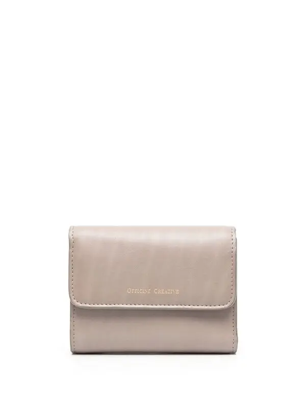 Officine Creative Tri-fold Leather Wallet
