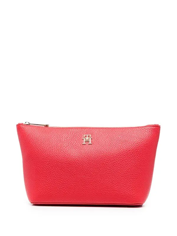 Tommy Hilfiger Monogram-plaque Makeup Bag
