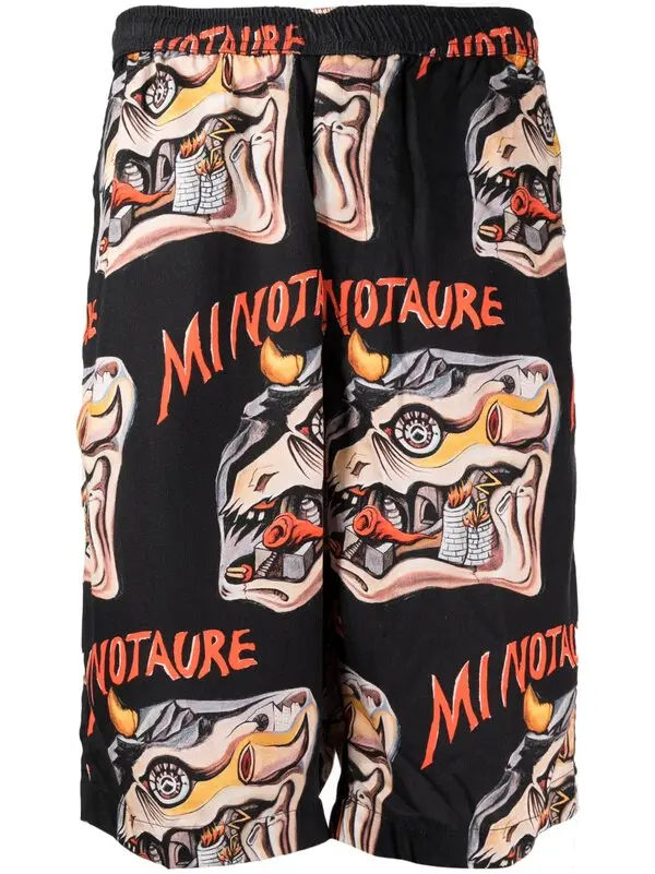 ENDLESS JOY Minotaure Bermuda Shorts - Multicolour