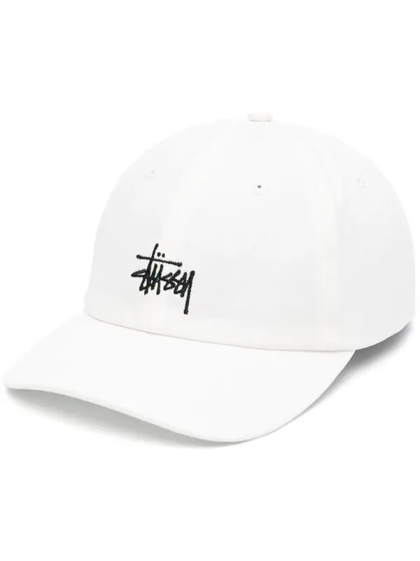 StÜssy Embroidered Logo Cap - White