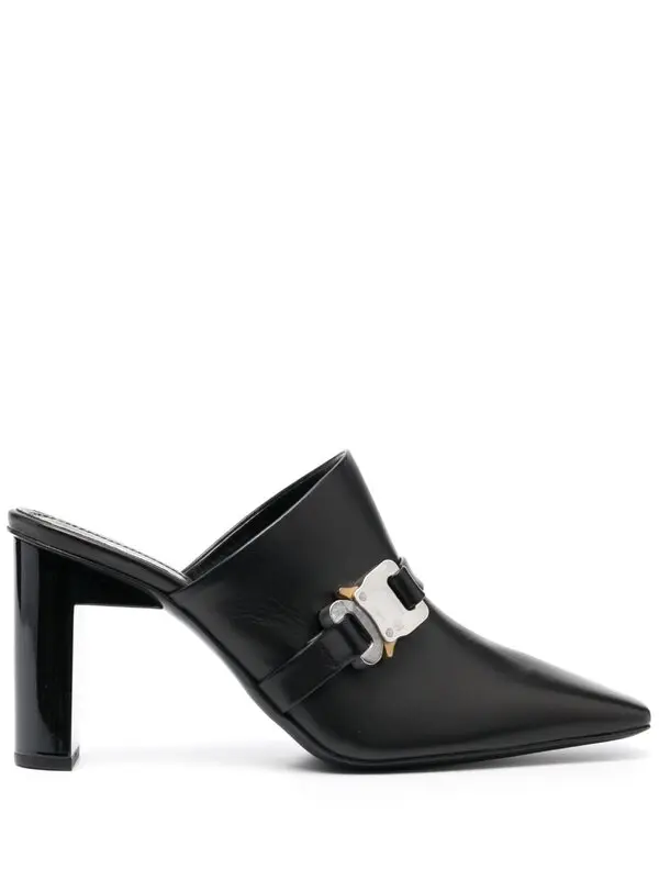 1017 Alyx 9sm 90mm Square-toe Leather Mules