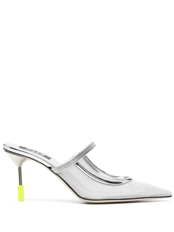 MSGM 90mm Mesh-detail Mules