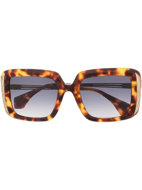 VIVIENNE WESTWOOD Tortoiseshell Square-frame Sunglasses - Brown ...