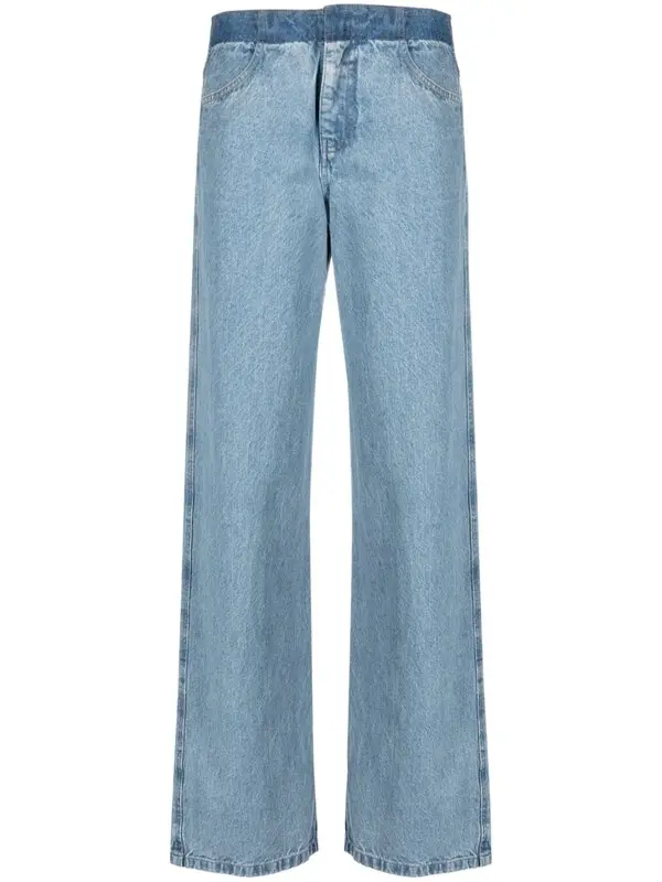 Christopher Esber Deconstruct Straight-leg Jeans - Blue