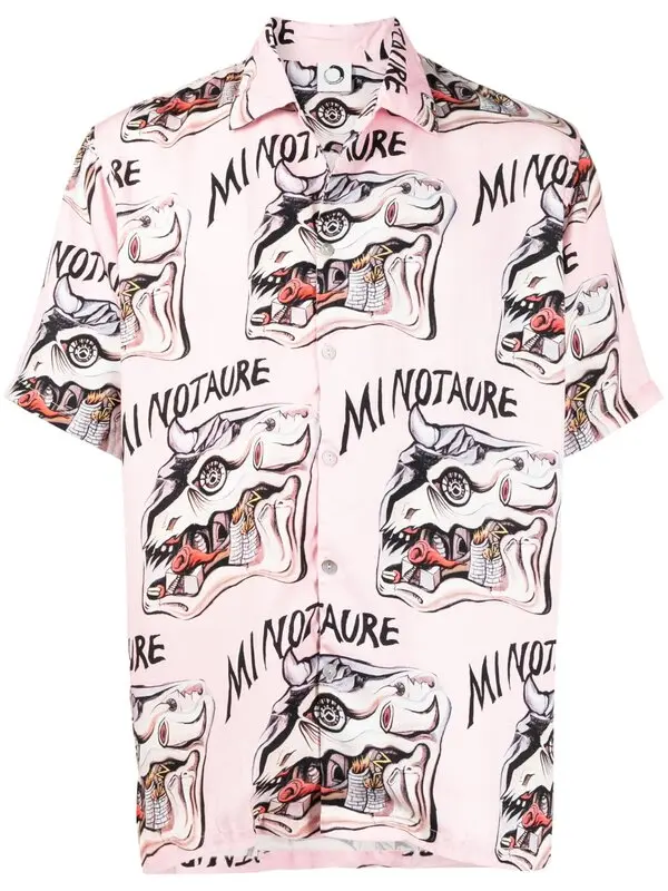 ENDLESS JOY Minotaure Short-sleeve Shirt - Pink