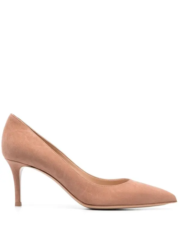 GIANVITO ROSSI 70mm Suede Pumps - Neutrals