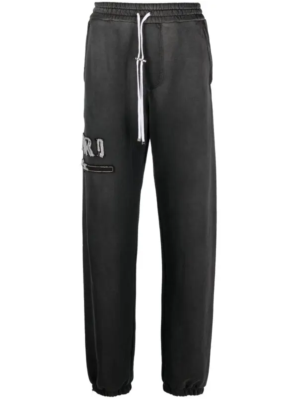 Amiri Logo-appliqué Cotton Track Pants