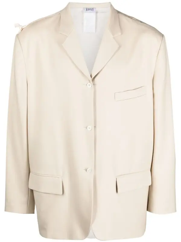 MAGLIANO Patchwork-panel Single-breasted Blazer