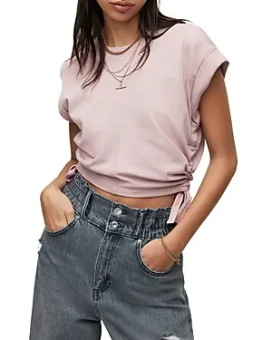 Buy All Saints Mira Drawstring Side Top - Pale Orchid At 50% Off ...