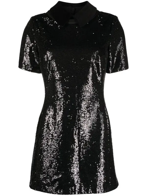 claudie pierlot sequin dress CLAUDIE PIERLOT - Floral sequin-embellished sleeveless woven dress