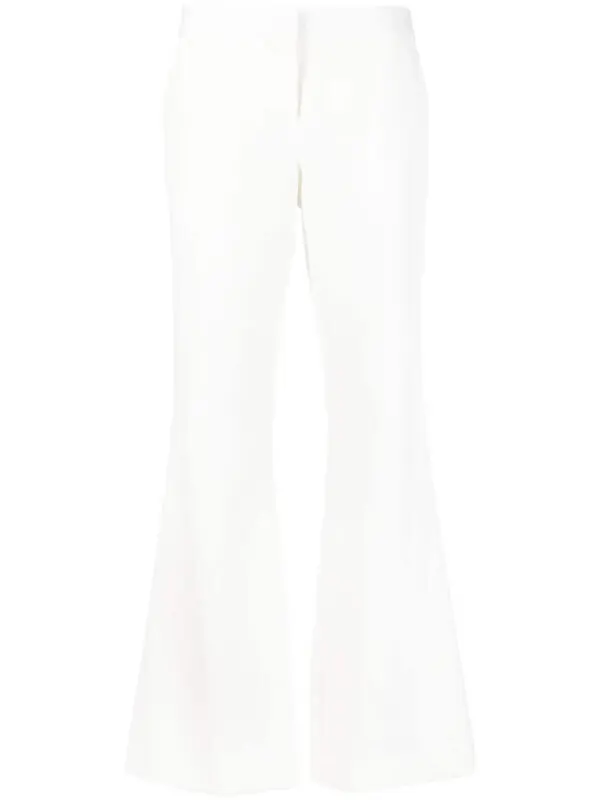 Prabal Gurung High-waisted Flared Trousers - White