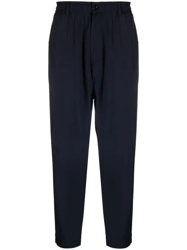 4SDESIGNS Elasticated-waistband Tapered Trousers