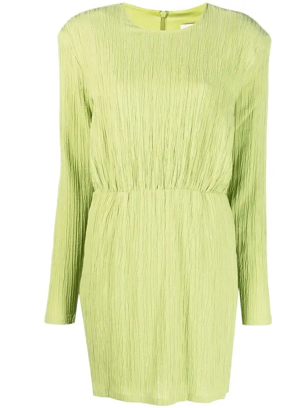 GESTUZ Crease-effect Drop-shoulder Mini Dress