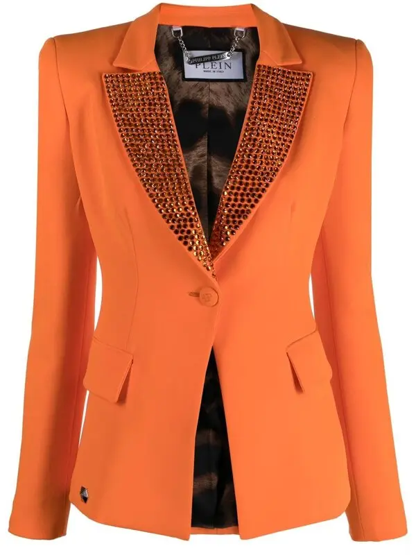 Philipp Plein Fitted Single-breasted Blazer