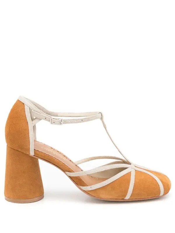 STUDIO CHOFAKIAN 75mm Clementine Pumps - Brown