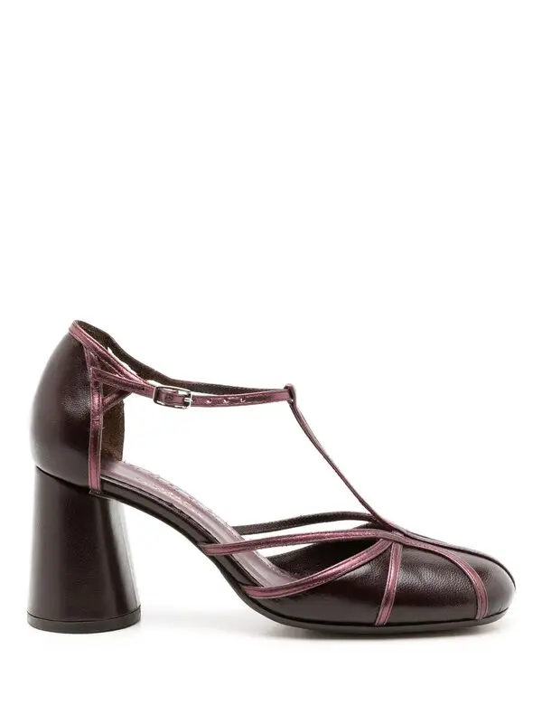 STUDIO CHOFAKIAN 80mm Clementine Pumps - Red
