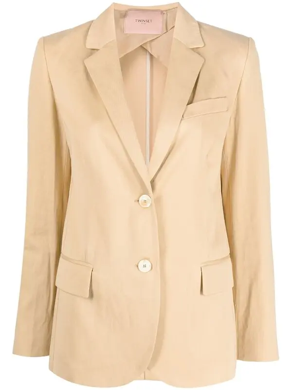 TWINSET Single-breasted Tailored Blazer - Neutrals