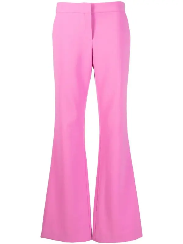 Prabal Gurung High-waisted Flared Trousers - Pink