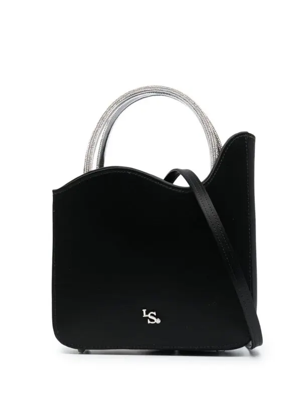 LE SILLA Micro Ivy Satin Bag - Black