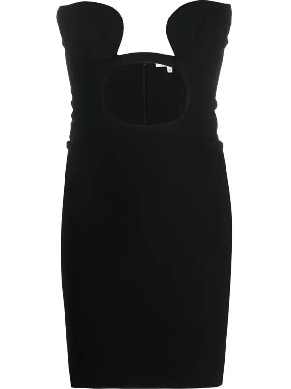 NENSI DOJAKA Cut-out Minidress - Black
