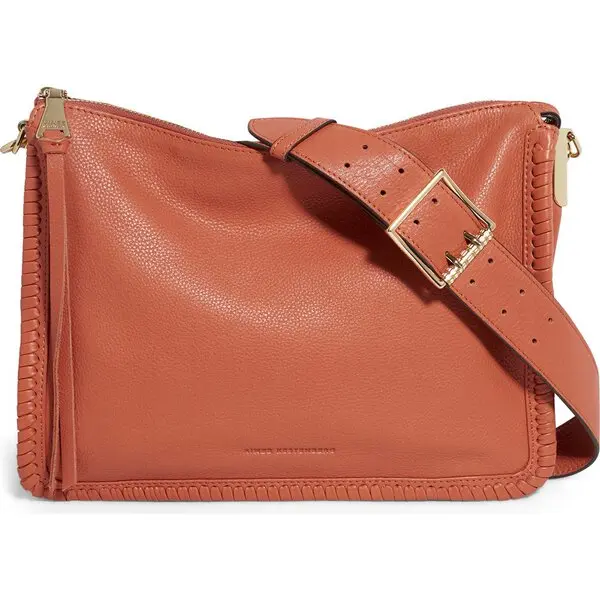 AIMEE Kestenberg Famous Leather Crossbody Bag - Apricot