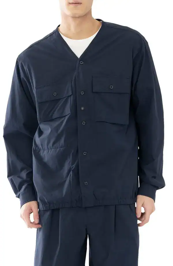 Woolrich High Aeration Packable Cardigan In Blue - 40% Off 