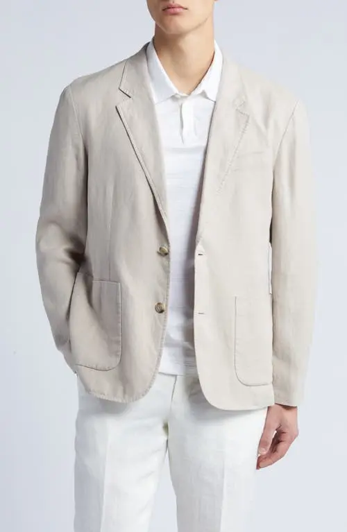 Vince Relaxed Fit Hemp Sport Coat - Pumice Rock
