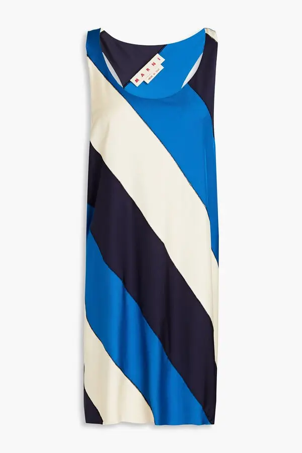Marni Striped Satin-jersey Top