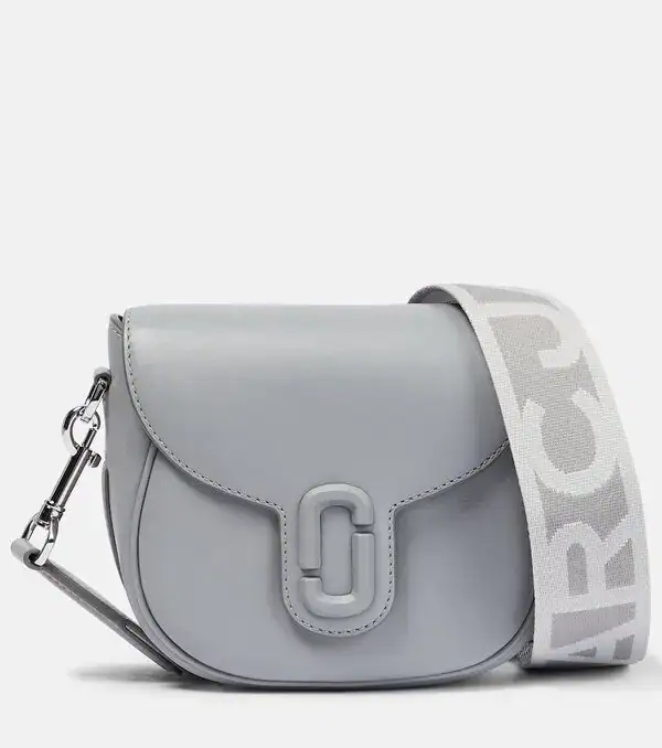Marc Jacobs J Marc Small Leather Saddle Bag In Grey - 30% Off