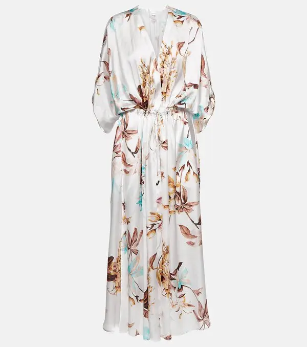 Max Mara Olivi Floral Wrap Beach Dress In Multicoloured - 30% Off |  Editorialist