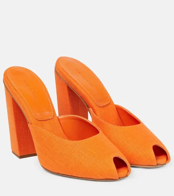 GIA BORGHINI Rosie 38 Mules - Orange