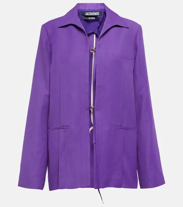 Jacquemus Amaro Twill Jacket - Purple