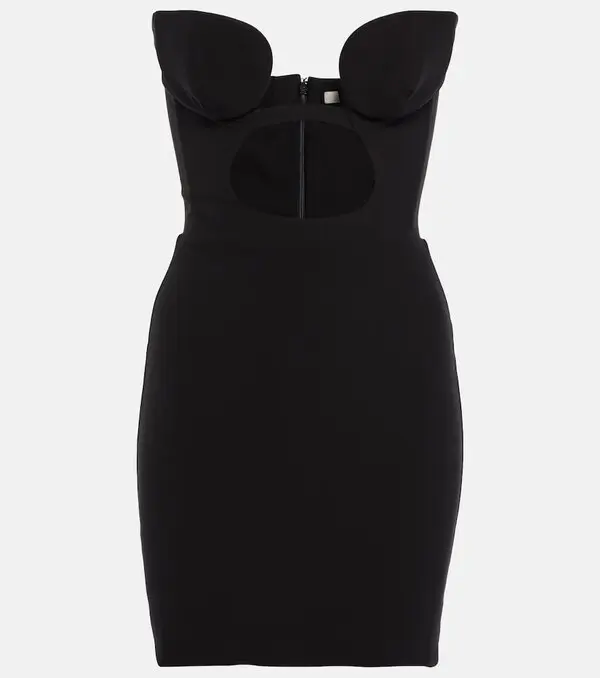 NENSI DOJAKA Cutout Minidress - Black