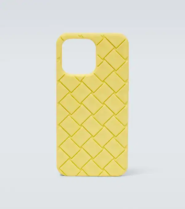 Bottega Veneta Iphone 14 Pro Max Case - Yellow | Editorialist